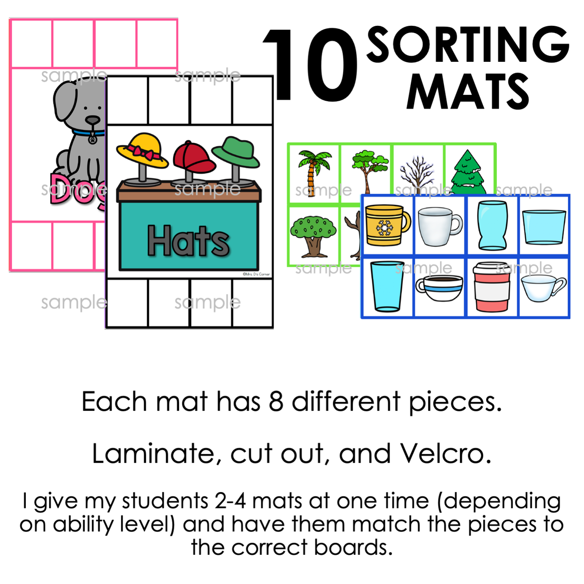 Non-identical Items Sorting Mats [ 10 mats! ] | Non-identical Sorting ...