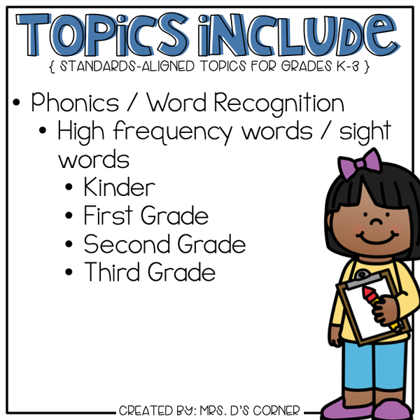 Sight Words Adapted Work Binder® | Grades K-3 Sight Word Work for Spec ...