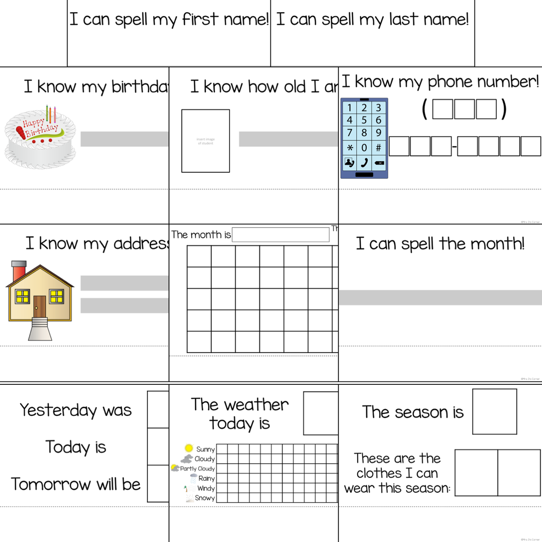 DIGITAL Adapted Work Binder ( Morning Adapted Work Binder) – mrsdsshop