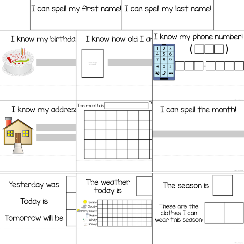 DIGITAL Adapted Work Binder ( Morning Adapted Work Binder) – mrsdsshop