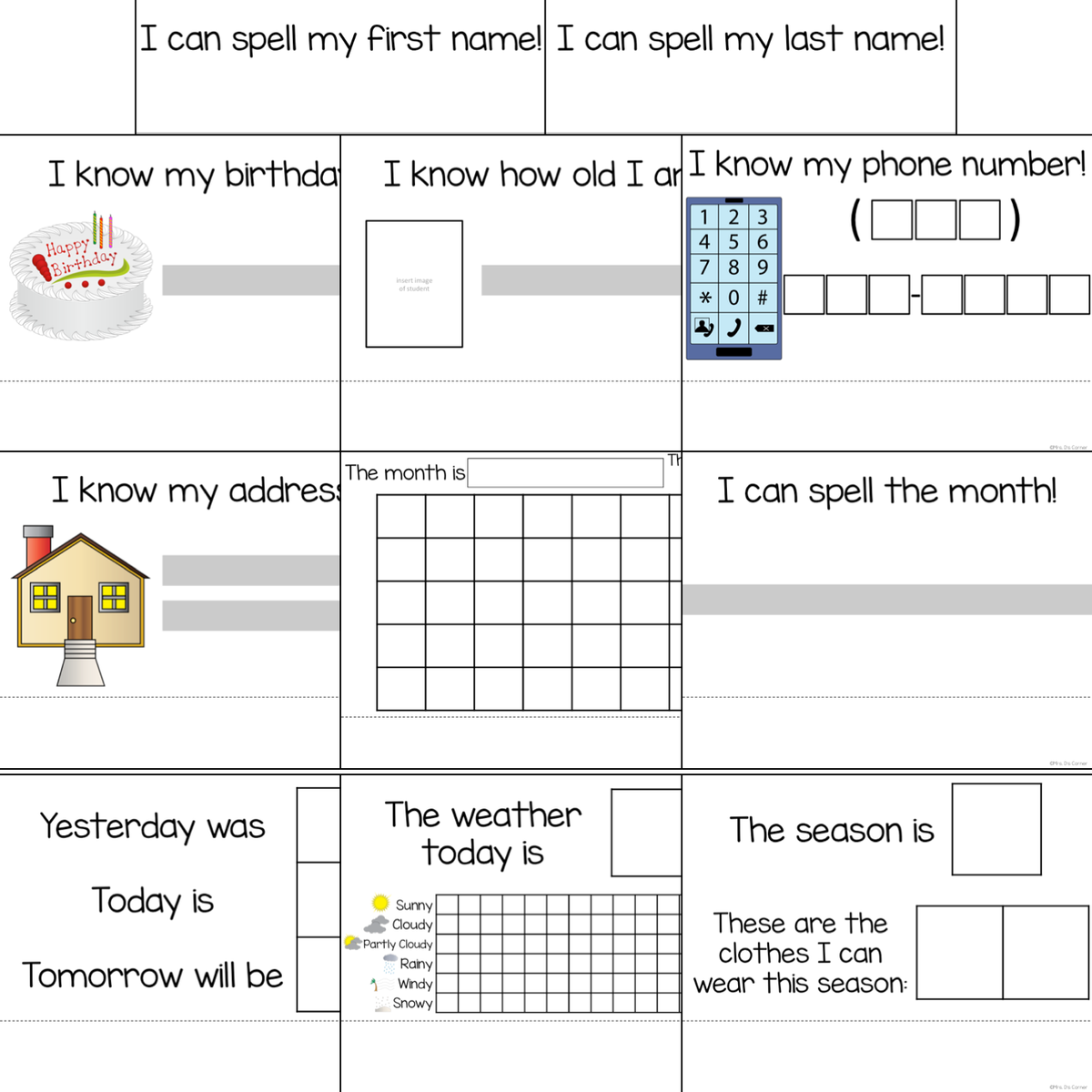 DIGITAL Adapted Work Binder ( Morning Adapted Work Binder) – mrsdsshop