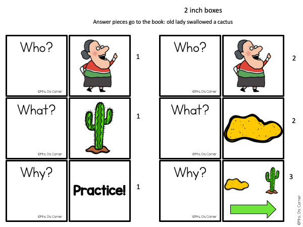 Old Lady Swallowed a Cactus Book Companion [4 different activities ...