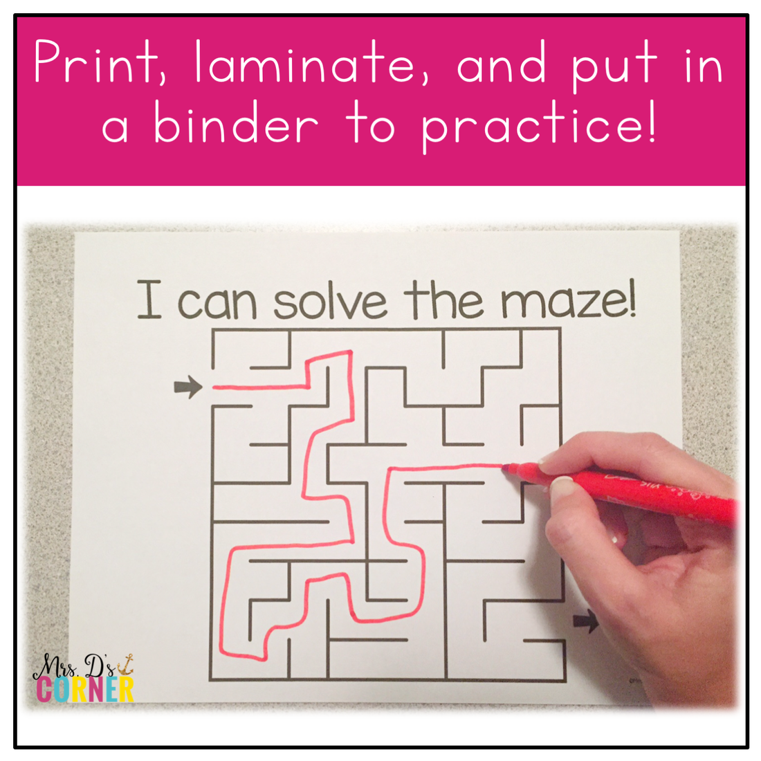 Fine Motor Skills Practice (Mazes) | Distance Learning – mrsdsshop