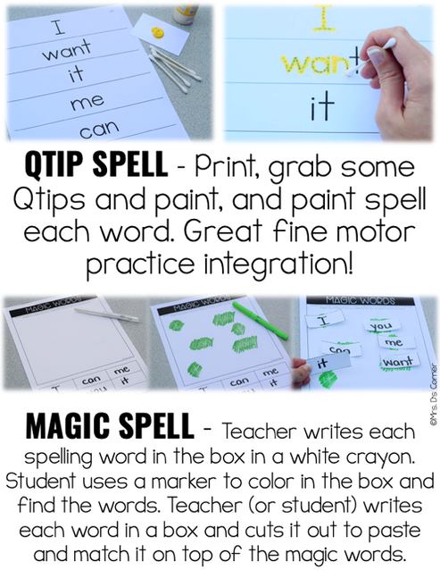 Kindergarten Spelling Curriculum [3 Levels - for Students with Special ...