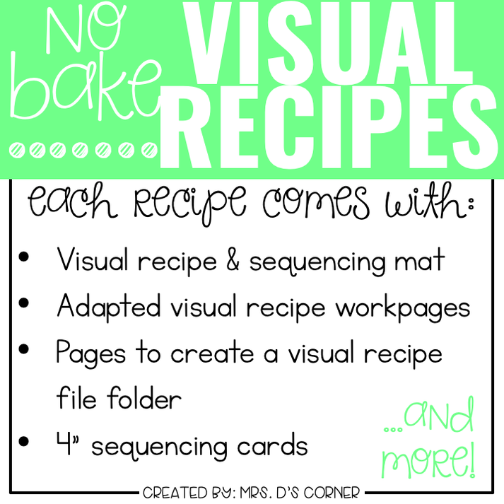 March Visual Recipes with REAL Pictures for Cooking in the Classroom ...