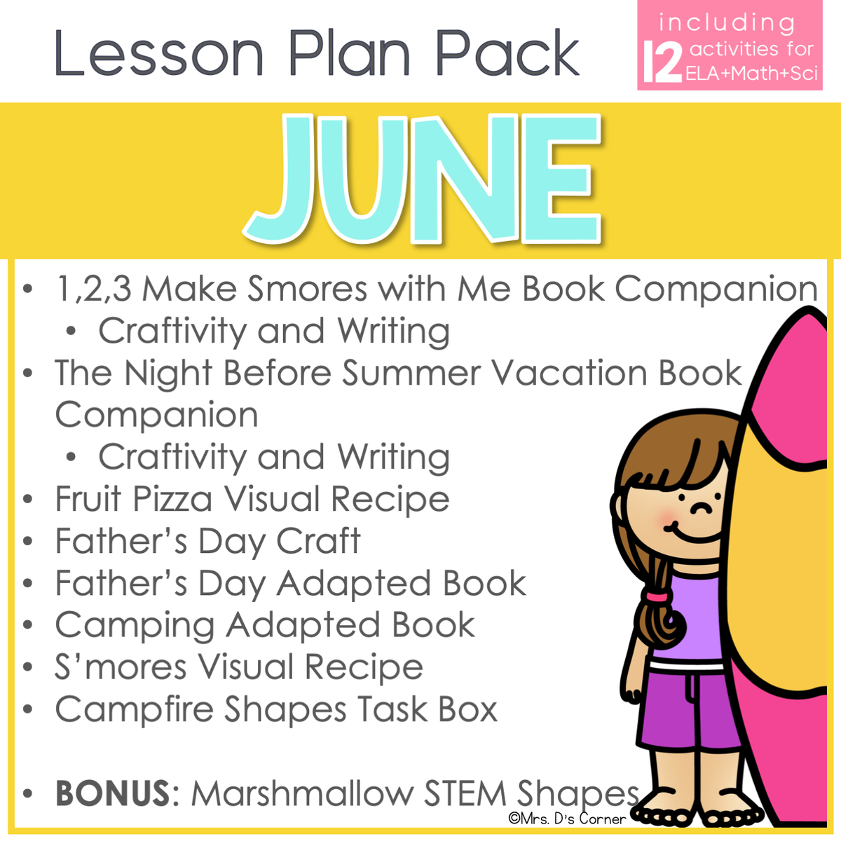 June Lesson Plan Pack | 12 Activities for Math, ELA, + Science – mrsdsshop
