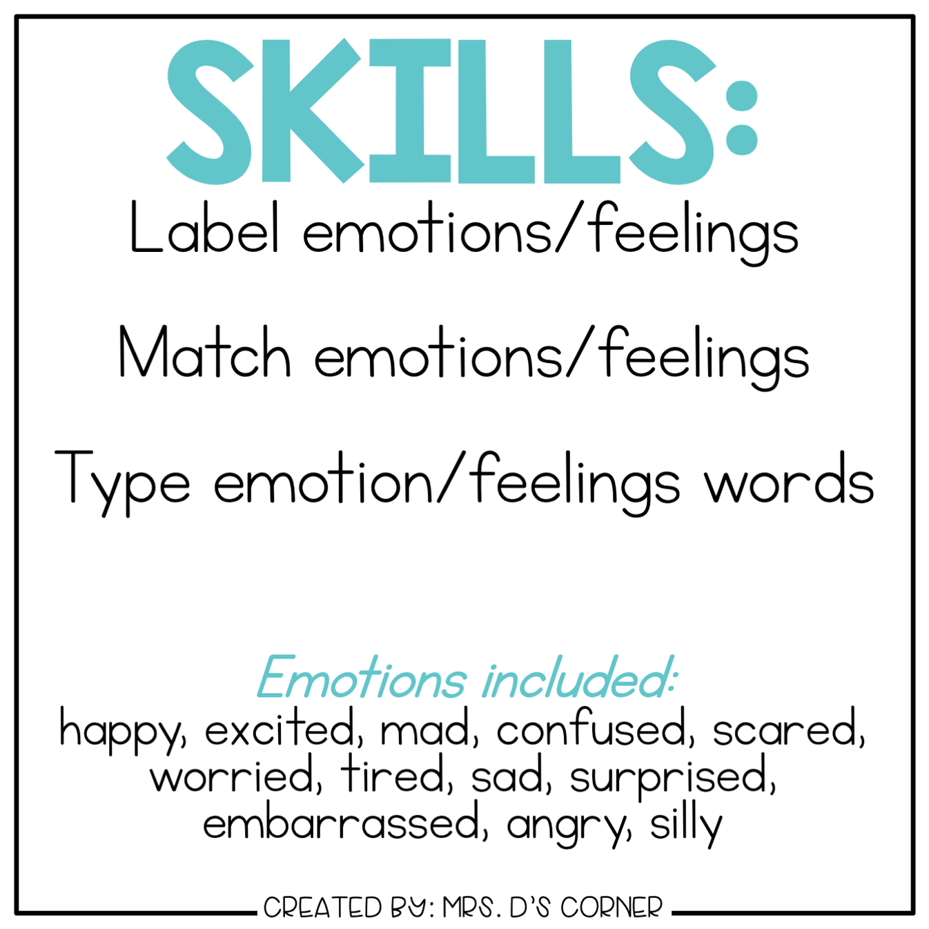 DIGITAL Adapted Work Binder ( Emotions - Feelings ) – mrsdsshop