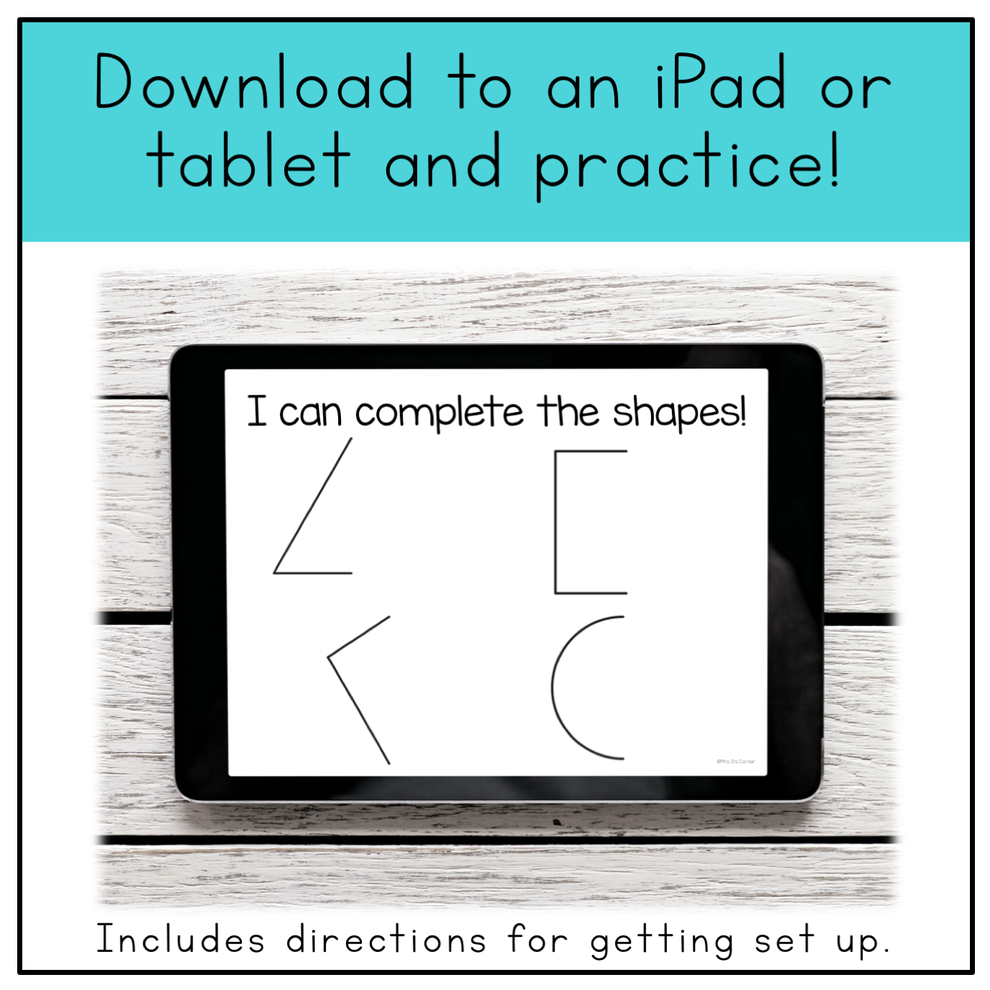 Fine Motor Skills Practice (Shapes) | Distance Learning – mrsdsshop