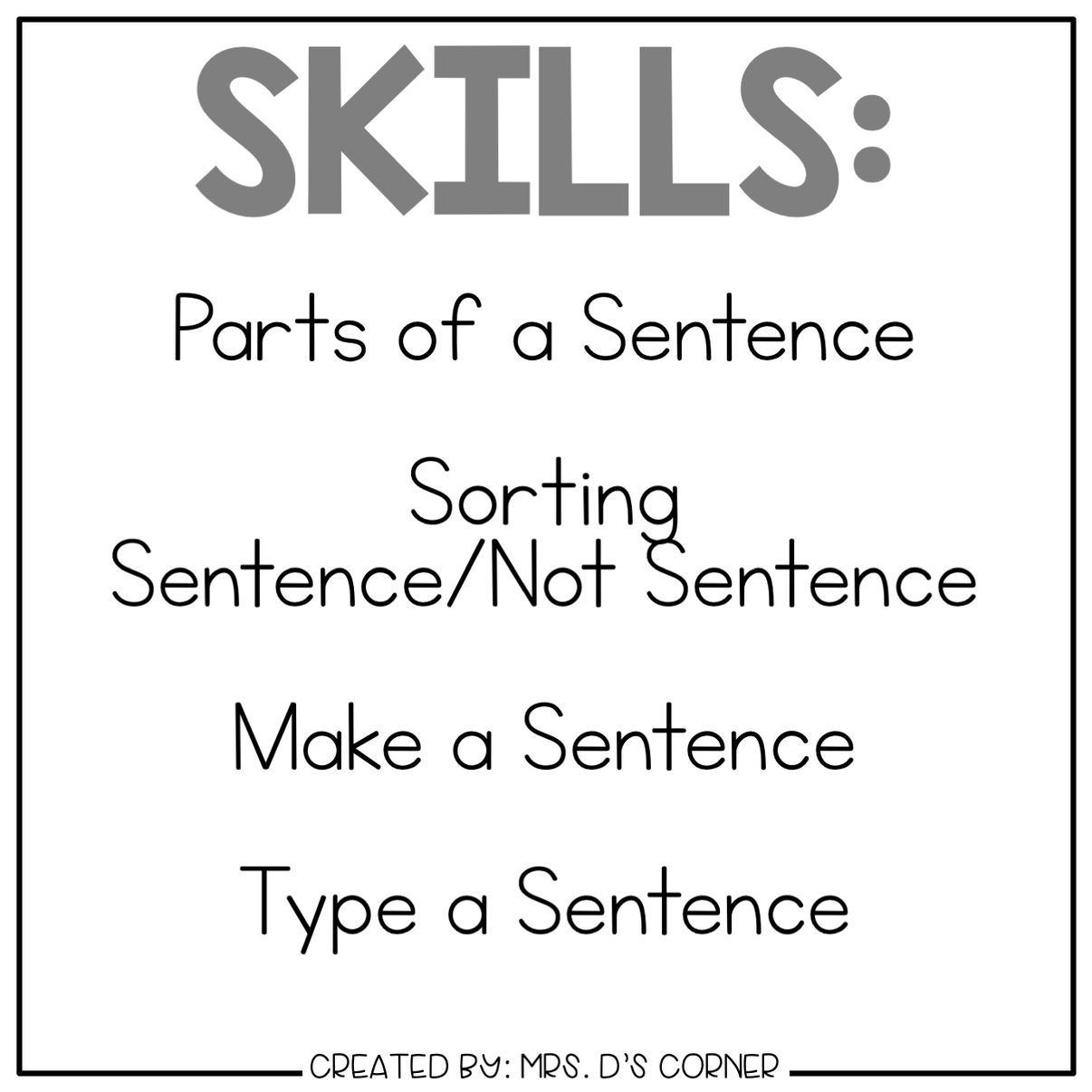 DIGITAL Adapted Work Binder ( Making Sentences ) – mrsdsshop