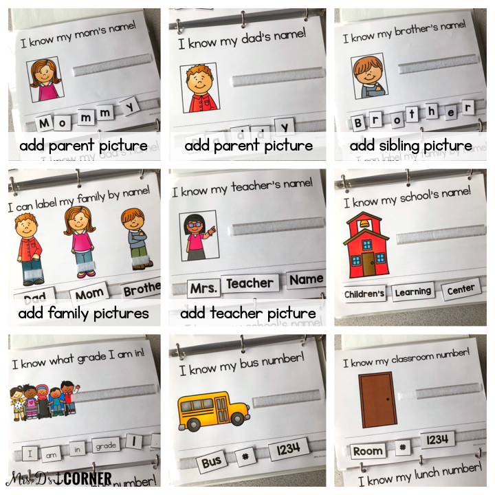 All About Me Adapted Work Binder® (editable) | Personal Info Binder ...