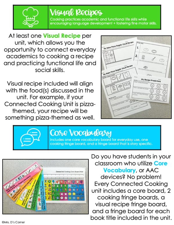 Connected Cooking Veggies Unit 2 | Interactive Read Aloud, Visual Reci ...