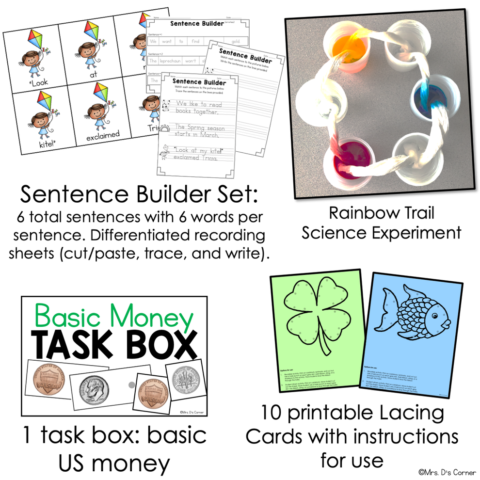 March Lesson Plan Pack | 12 Activities for Math, ELA, + Science – mrsdsshop