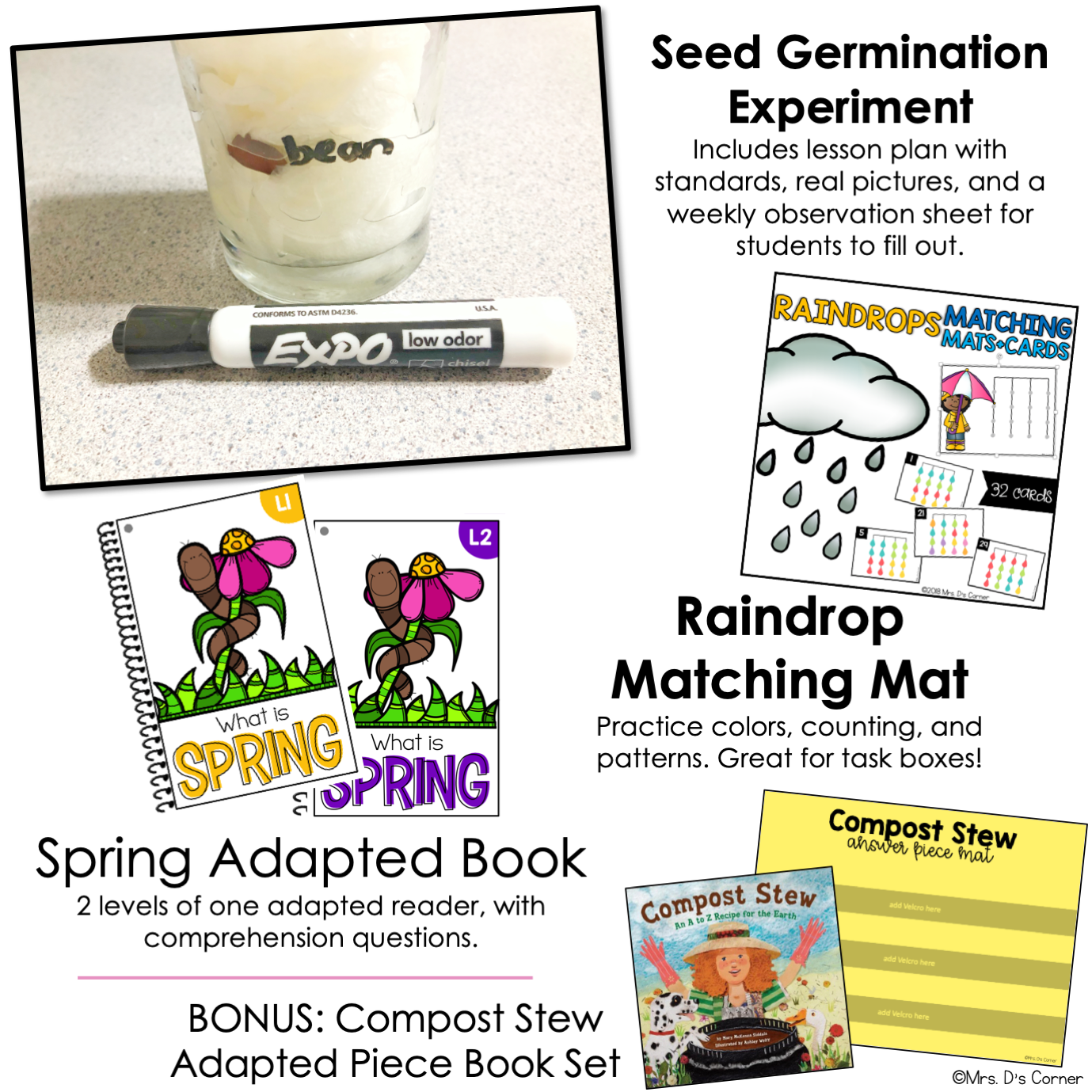 April Lesson Plan Pack | 12 Activities for Math, ELA, + Science – mrsdsshop