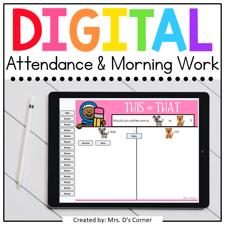 This or That Morning Routine + Attendance Check-in – mrsdsshop