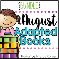 August Adapted Books [Level 1 and Level 2] | Digital + Printable Books ...