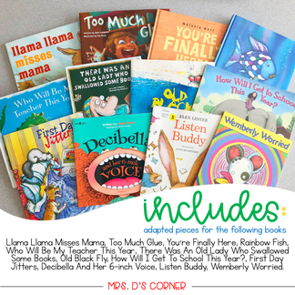 August Adapted Piece Book Set (12 book sets included!) – mrsdsshop