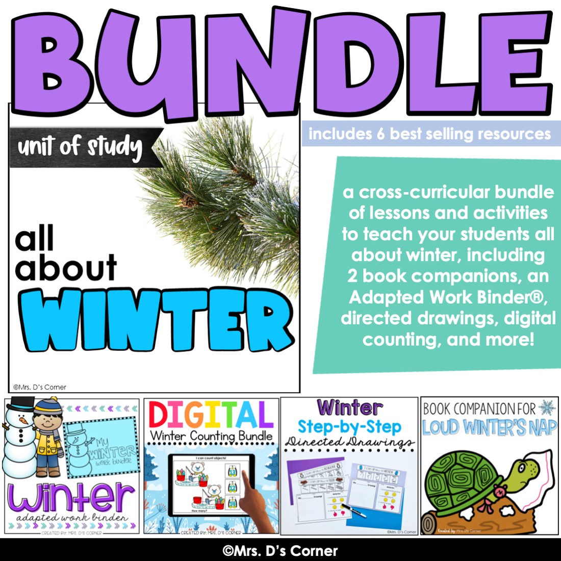 All About Winter Thematic Unit Bundle | Winter Lesson Plan Bundle ...