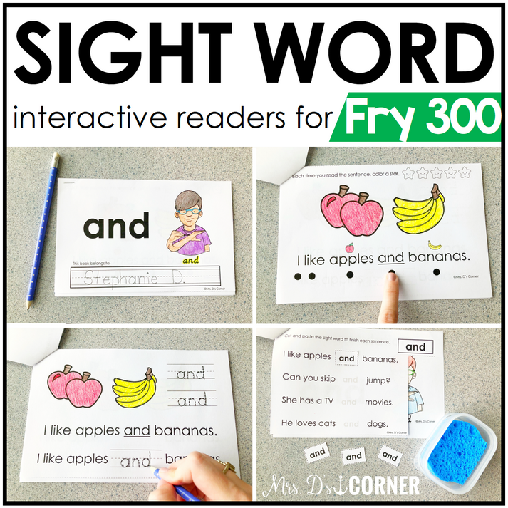 Fry 300 Interactive Sight Word Reader Bundle | Fry Sight Word Books ...