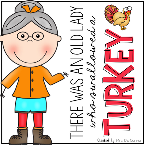 Old Lady Swallowed a Turkey Book Companion – mrsdsshop