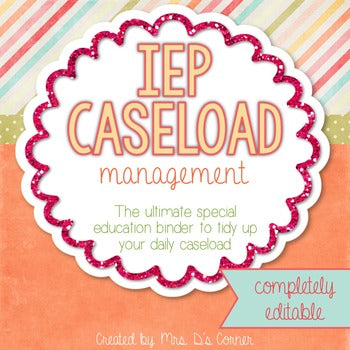 The Ultimate Special Education Binder [editable] IEP Binder – mrsdsshop
