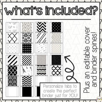 The Ultimate Special Education Binder | Black and White [editable] IEP ...