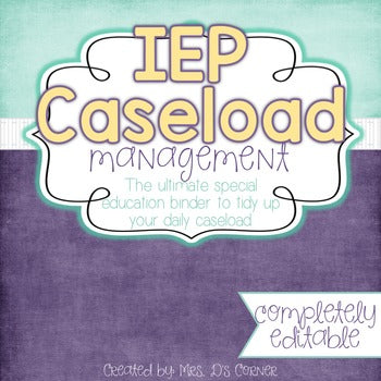 The Ultimate Special Education Binder | Cloudy Sky [editable] IEP Bind ...