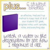 The Ultimate Special Education Binder | Cloudy Sky [editable] IEP Bind ...