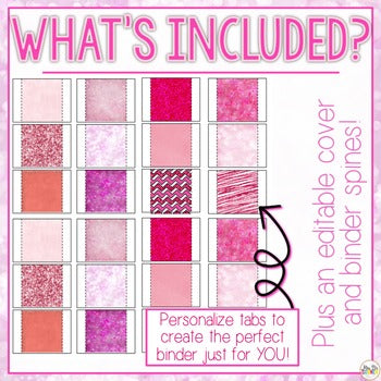 The Ultimate Special Education Binder | Pink Bokeh [editable] IEP Bind ...