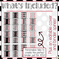 The Ultimate Special Education Binder | Black White Red {editable} IEP ...