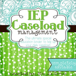 The Ultimate Special Education Binder|- Teal Mosaic [editable] IEP Bin ...