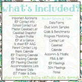 The Ultimate Special Education Binder|- Teal Mosaic [editable] IEP Bin ...