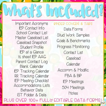The Ultimate Special Education Binder | Lilly Inspired [editable] IEP ...