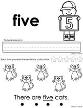 Numbers 0 to 20 Interactive Sight Word Reader Bundle | Number Activity ...