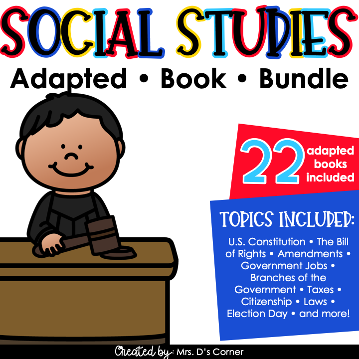Social Studies Adapted Book Bundle [ 24 books included! ] – mrsdsshop